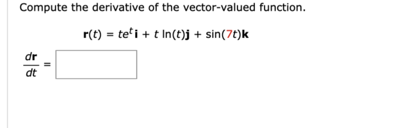Solved Compute the derivative of the vector-valued function. | Chegg.com