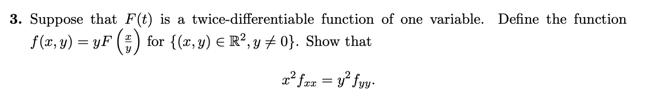 Solved 3. Suppose that F(t) is a twice-differentiable | Chegg.com