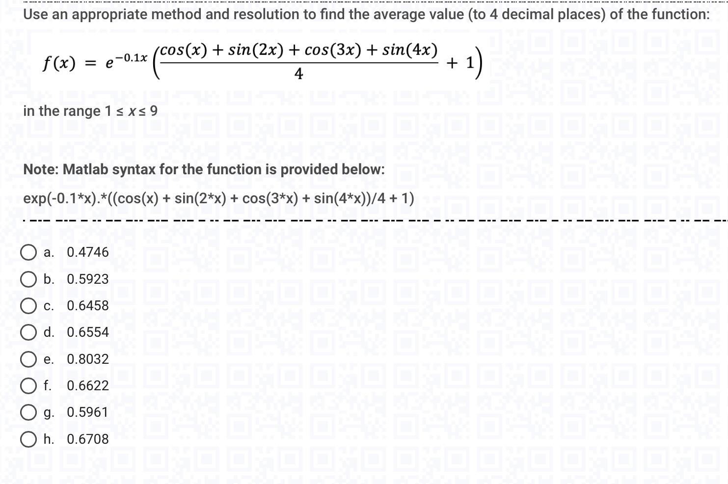 Solved Use an appropriate method and resolution to find the | Chegg.com