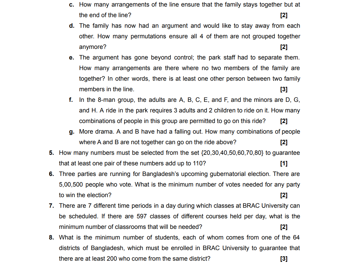 Solved c. How many arrangements of the line ensure that the | Chegg.com