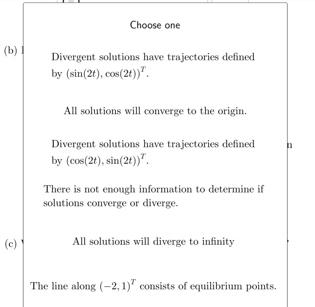 Solved (a) Find the general solution of the given system of | Chegg.com