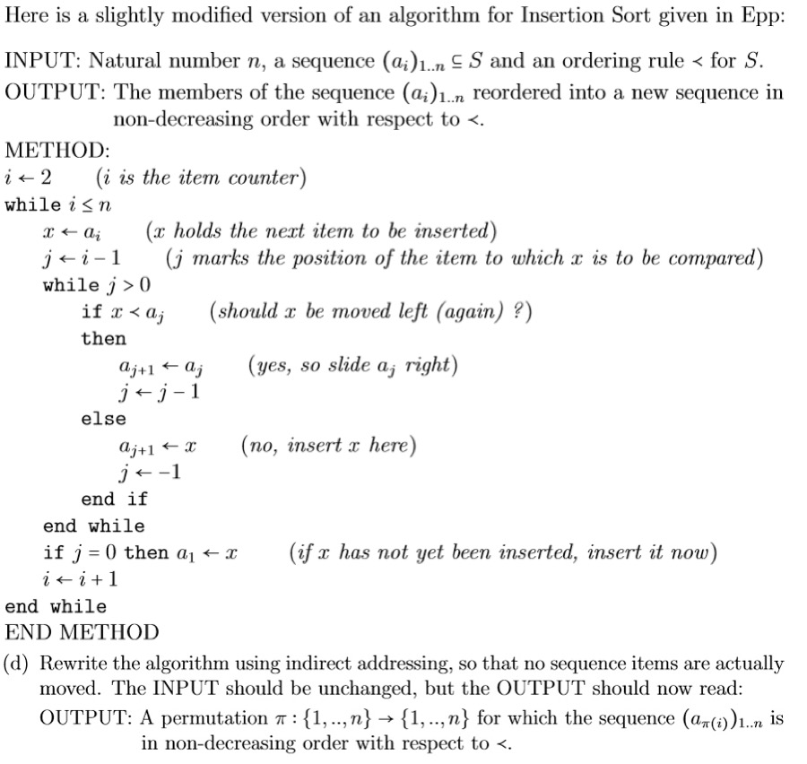 Here Is A Slightly Modified Version Of An Algorithm 
