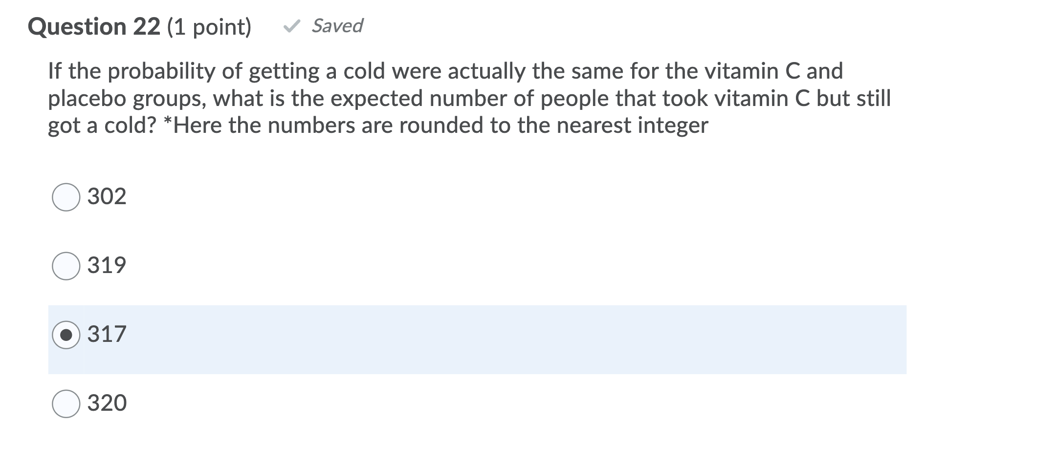 Solved Does vitamin C help fend off the common cold? In a | Chegg.com