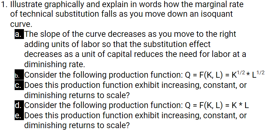 Solved 1. Illustrate graphically and explain in words how | Chegg.com