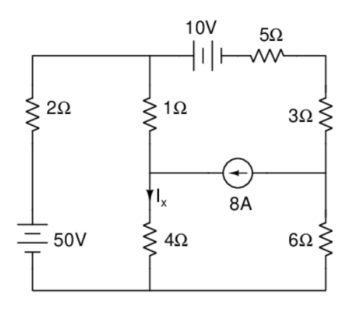 Solved Calculate the current Ix (in A) through the 4 Ω | Chegg.com