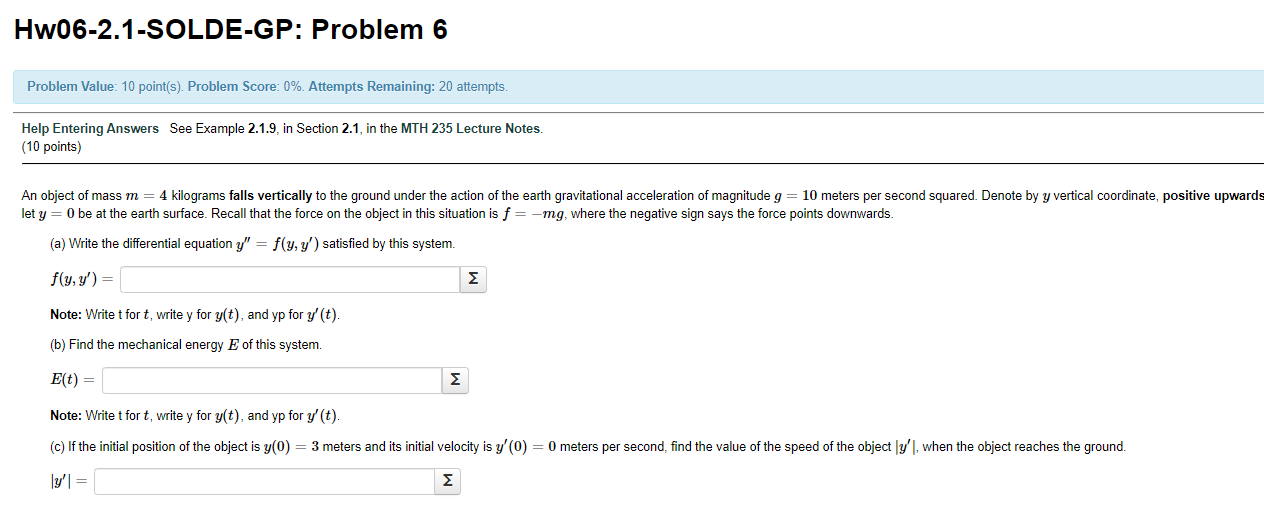 Solved Hw06-2.1-SOLDE-GP: Problem 6 Problem Value: 10 | Chegg.com