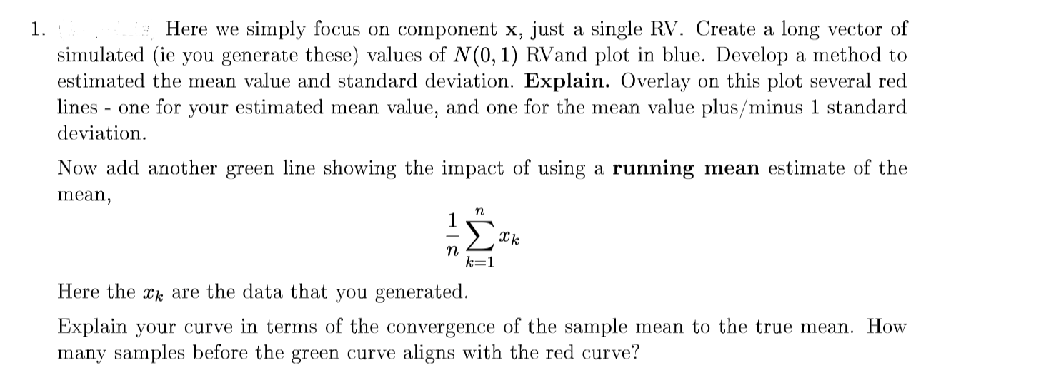 Solved 1. Here we simply focus on component x, just a single | Chegg.com