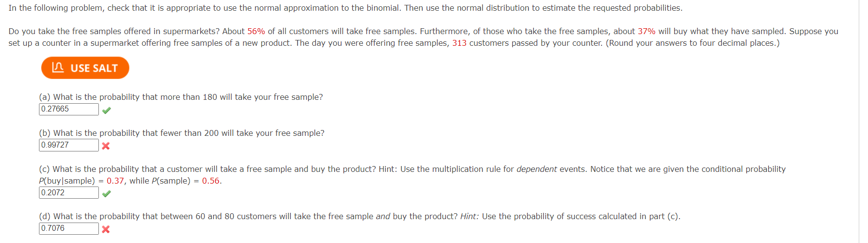 Solved n the following problem, check that it is appropriate | Chegg.com