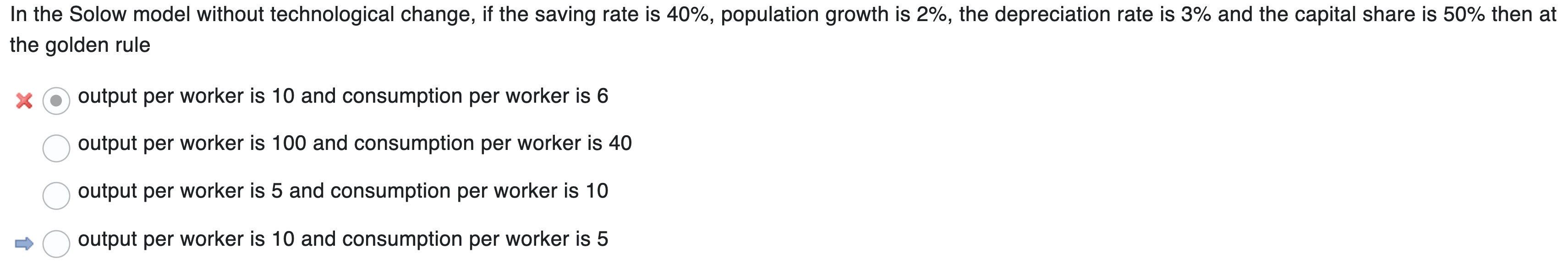 Solved n the Solow model without technological change, if | Chegg.com