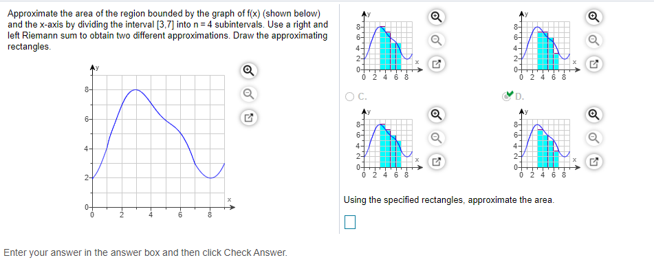 Solved Approximate the area of the region bounded by the | Chegg.com