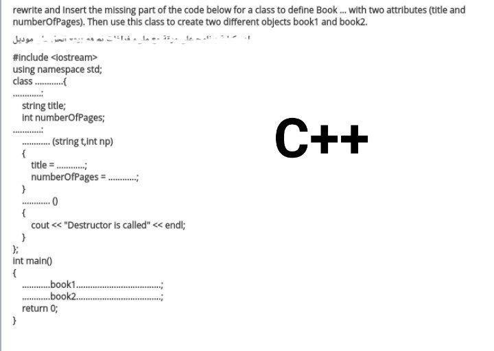 Solved rewrite and Insert the missing part of the code below | Chegg.com