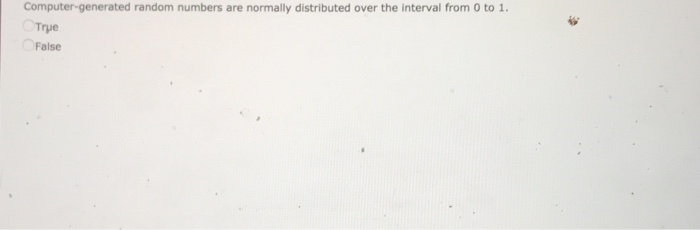 Solved Computer-generated random numbers are normally | Chegg.com