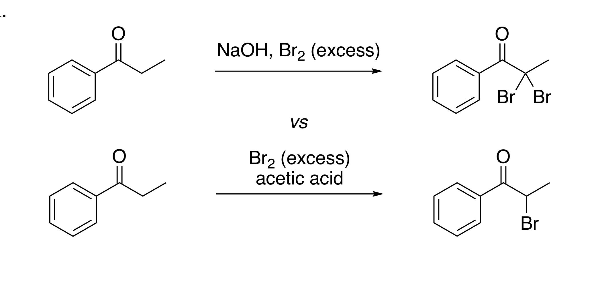 Solved A. Under basic conditions, multiple brominationscan | Chegg.com