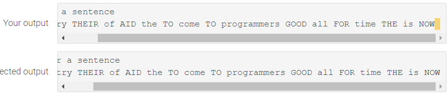 Solved There a space on the final of the setence that I cant | Chegg.com