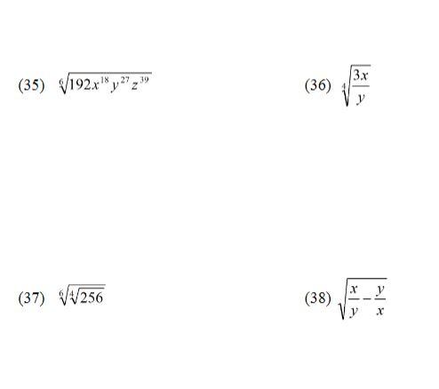 Solved 32 3.x (35) (192xWy27 (36) . (37) VV256 y (38) VyX | Chegg.com