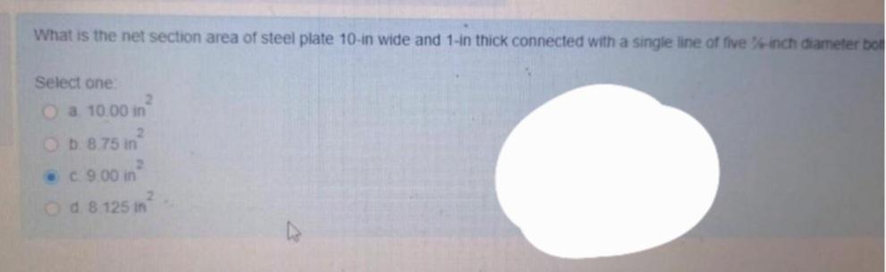 Solved What is the net section area of steel plate 10-in | Chegg.com