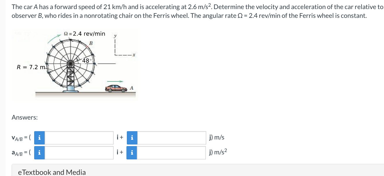 Solved The car A has a forward speed of 21 km/h and is | Chegg.com