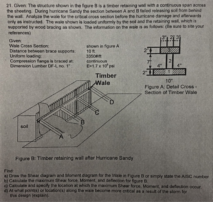 Solved 21. Given: The structure shown in the figure B is a | Chegg.com