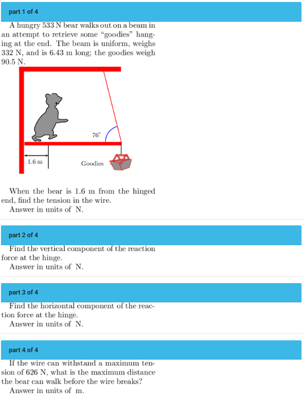 Solved I have already solved parts 1 through 3, I only need | Chegg.com