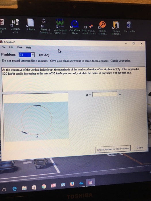 Solved At the bottom A of the vertical inside loop, the | Chegg.com