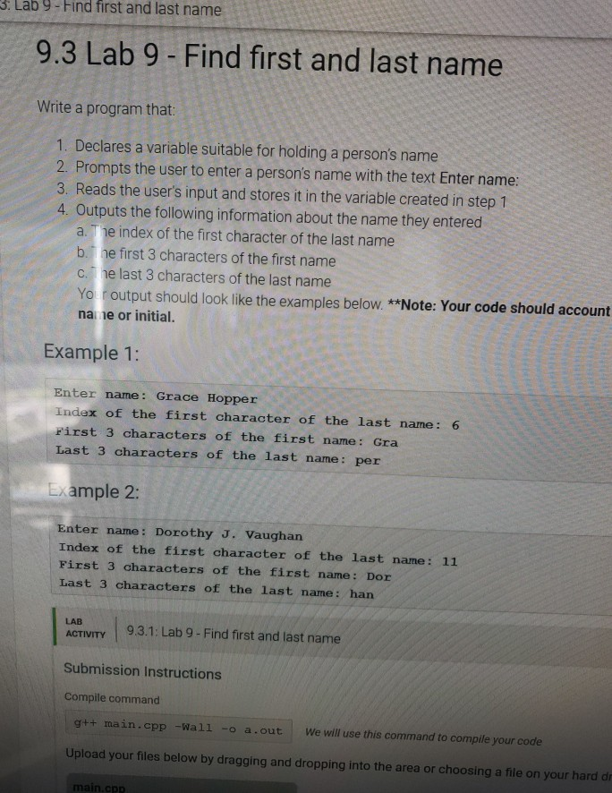 Solved we are trying to find last name and first name using | Chegg.com