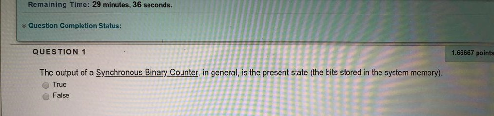 Solved Remaining Time: 29 minutes, 36 seconds. Question | Chegg.com