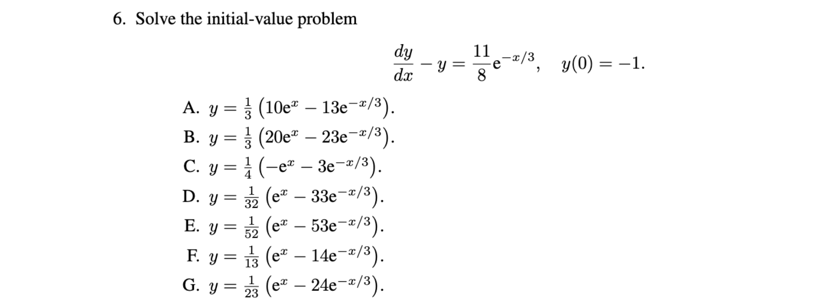 Solved 6. Solve the initial-value problem | Chegg.com