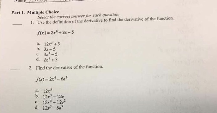 Solved Use the definition of the derivative to find the | Chegg.com