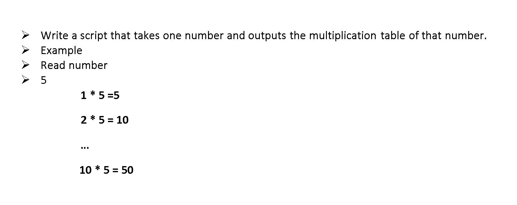 Solved Write a script that takes one number and outputs the | Chegg.com
