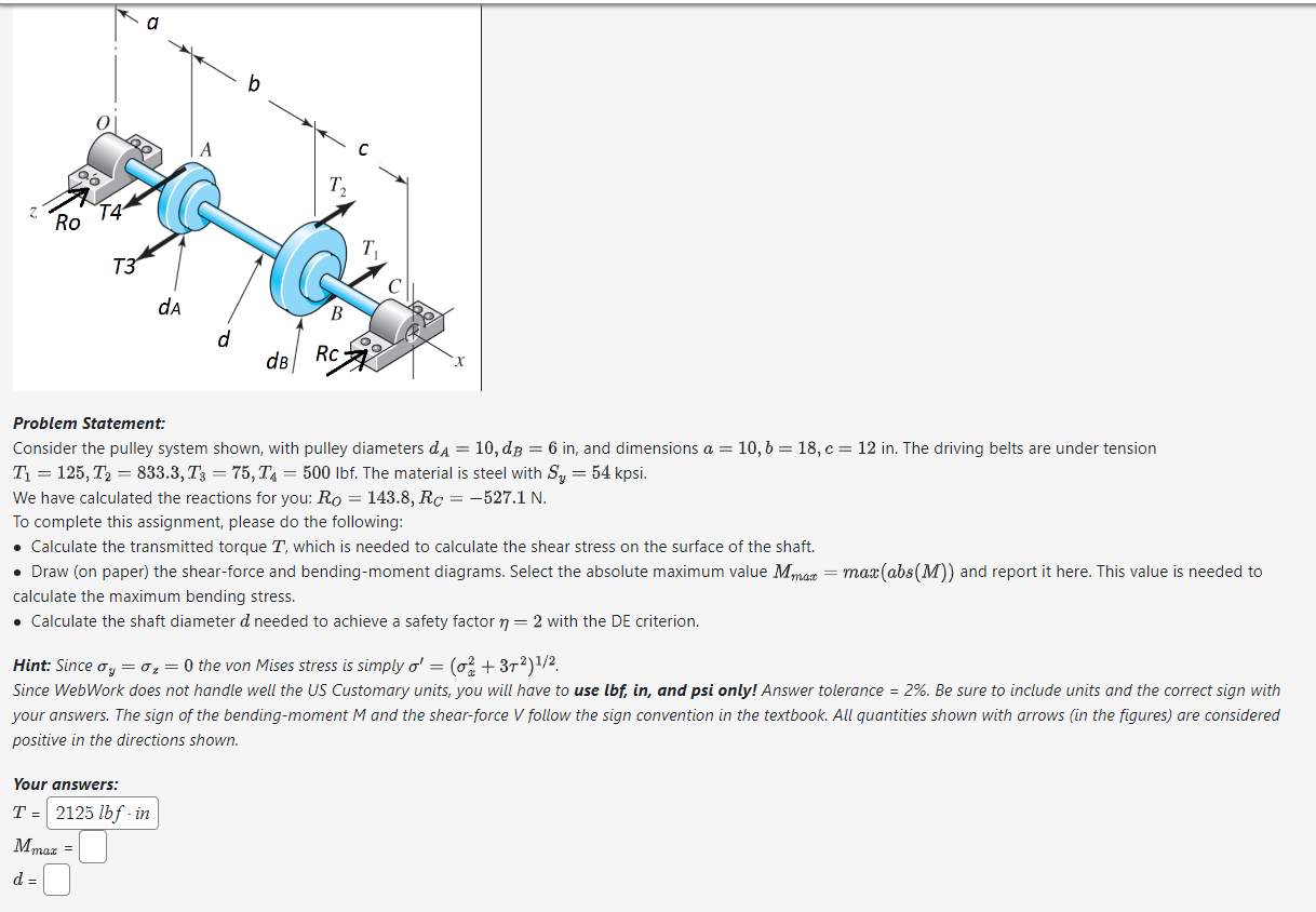 Solved Problem Statement: Consider the pulley system shown, | Chegg.com