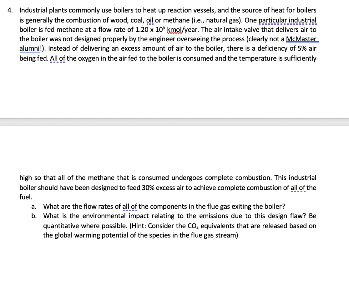 Solved Industrial plants commonly use boilers to heat up | Chegg.com