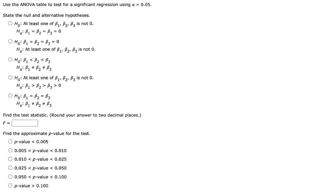 Solved The following MINITAB outputs were generated for a | Chegg.com