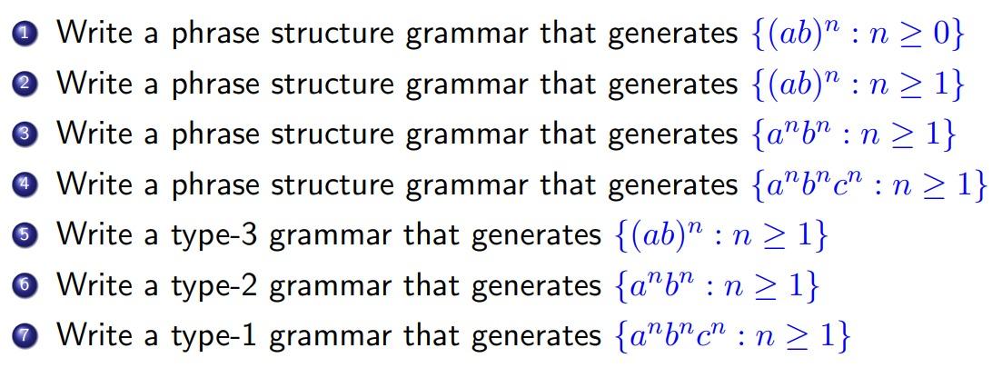 Solved Write a phrase structure grammar that generates | Chegg.com