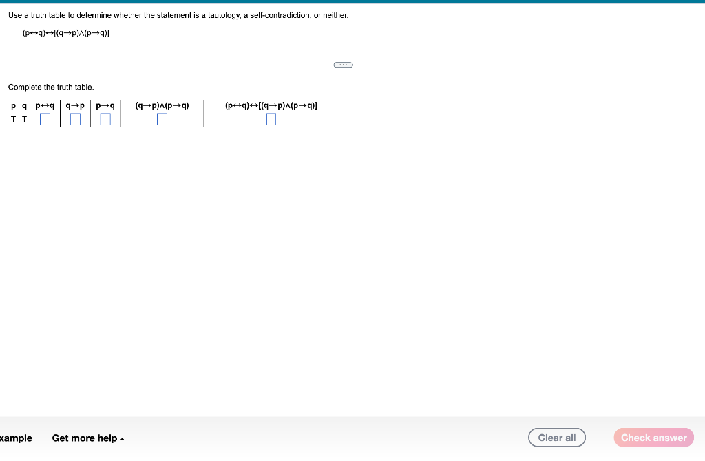 Solved Use a truth table to determine whether the statement | Chegg.com