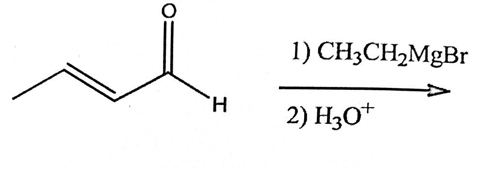 Solved 1) CH3CH2MgBr 2) H3Ơ | Chegg.com
