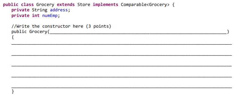 Solved Consider the following class: public abstract class | Chegg.com