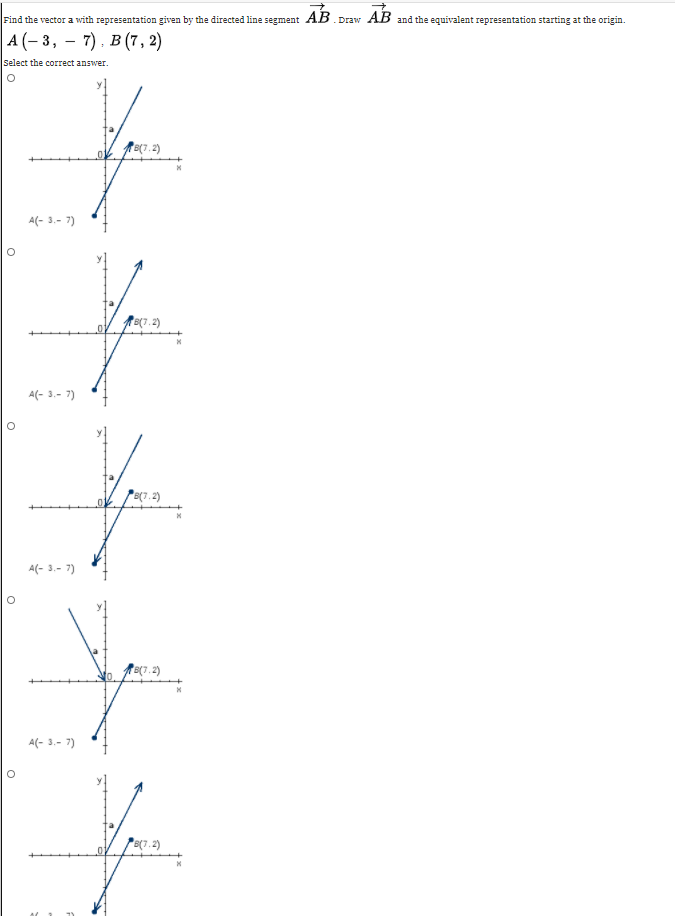 Solved Find the vector a with representation given by the | Chegg.com