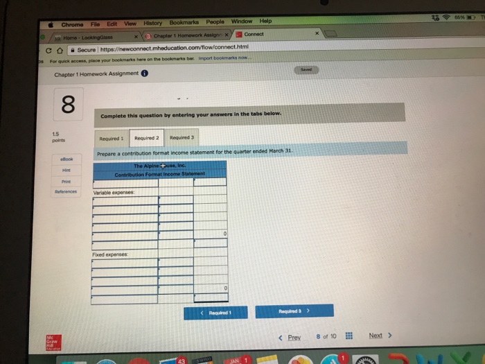 Solved Pter 1 Homework Assignment Required 1 Prepare A 8336