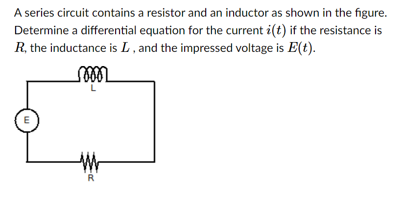 Solved A series circuit contains a resistor and an inductor | Chegg.com