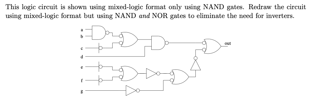 Solved This logic circuit is shown using mixed-logic format | Chegg.com