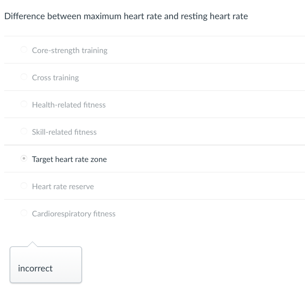 Solved Difference between maximum heart rate and resting | Chegg.com