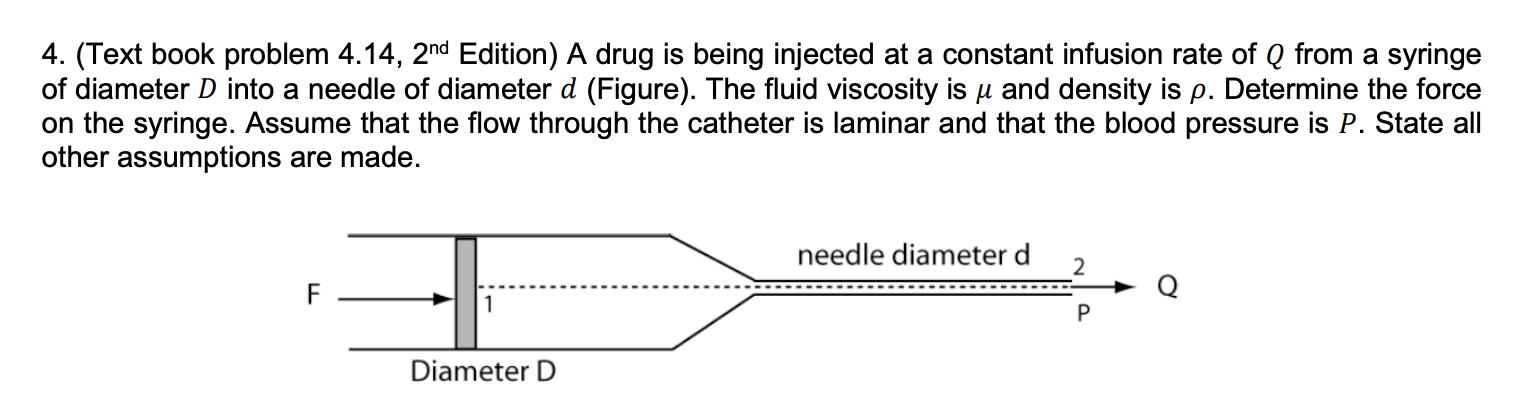 Solved 4. (Text book problem 4.14, 2nd Edition) A drug is | Chegg.com