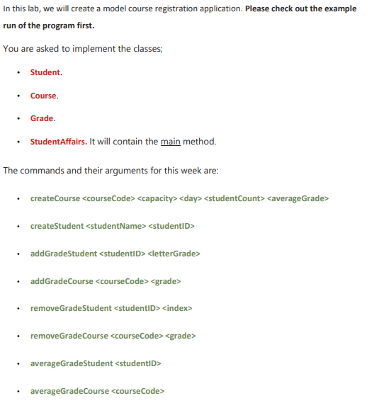 Solved In this lab, we will create a model course | Chegg.com