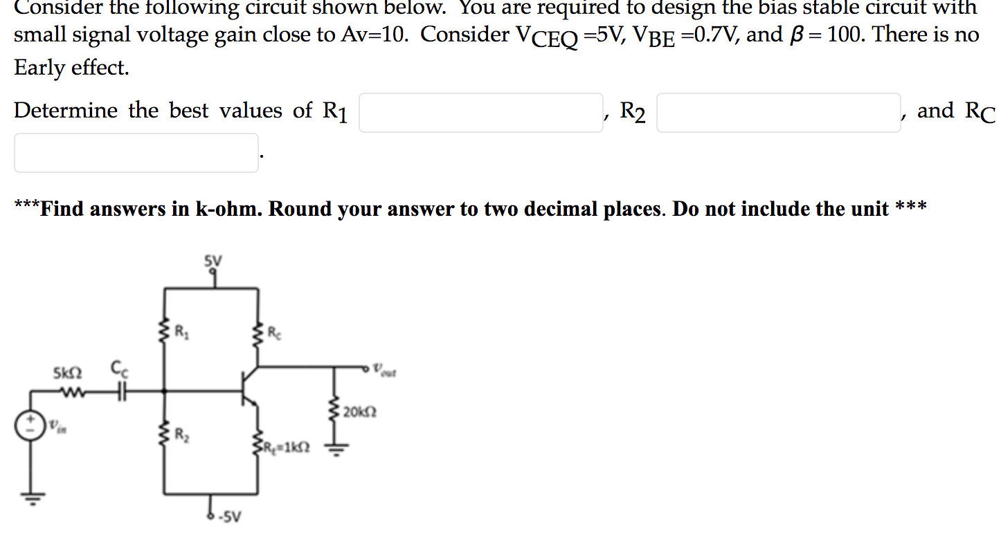 Solved Consider the following circuit shown below. You are | Chegg.com