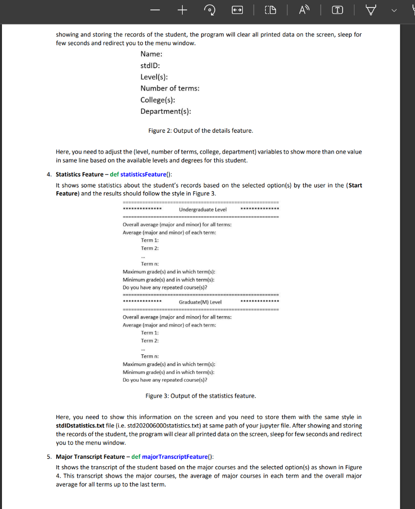 Solved === Enter Your Feature: Figure 1: Transcript | Chegg.com