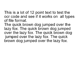 This is a lot of 12 point text to test the ocr code | Chegg.com