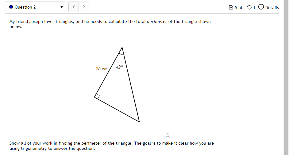 Solved My friend Joseph loves triangles, and he needs to | Chegg.com