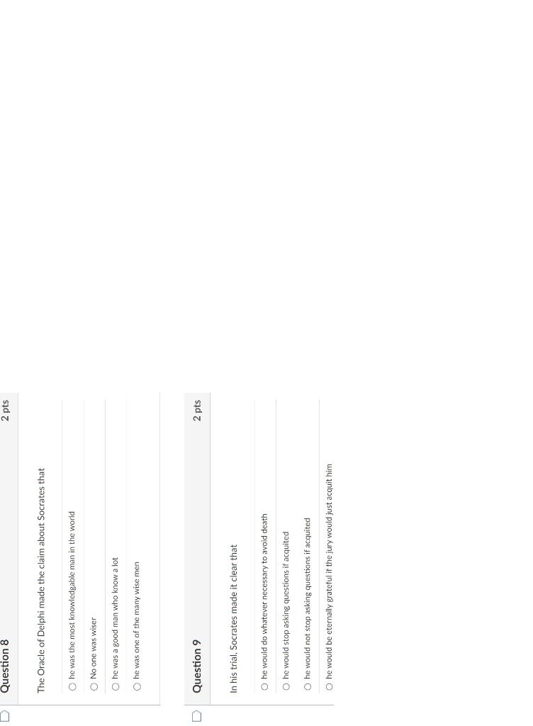 Solved The Oracle of Delphi made the claim about Socrates | Chegg.com