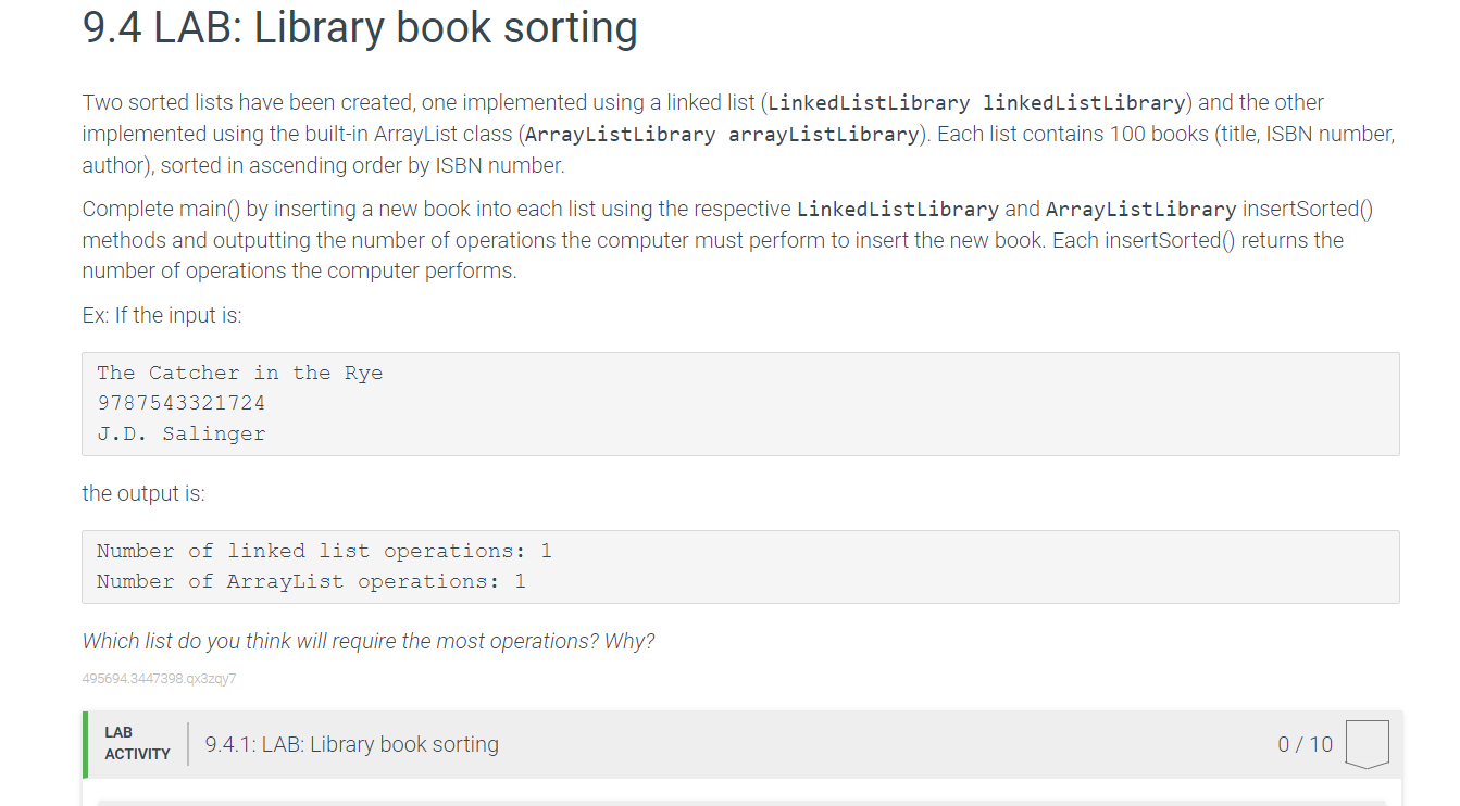 Solved Two sorted lists have been created, one implemented | Chegg.com
