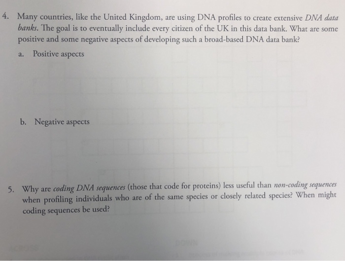 Solved GENERAL QUESTIONS 1. DNA profiling is also useful in | Chegg.com